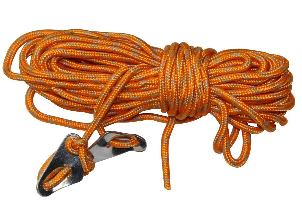 Kiwi Camping Hiker Tent Ropes with Alloy Tensioners - 6 Pack